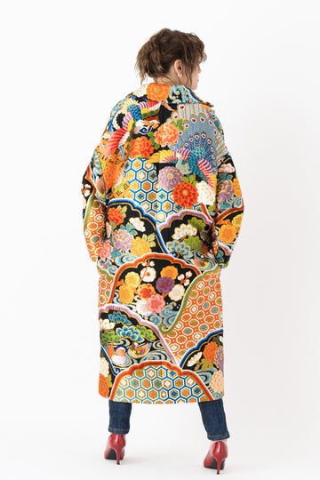 Oversized Coats for Women, Silk Coats, Embroidered Coats,Oversized Coat ...